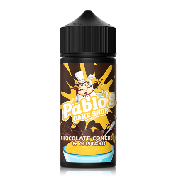 Chocolate Concrete and Custard - Pablo's Cake Shop - Shortfill - 100ml ...