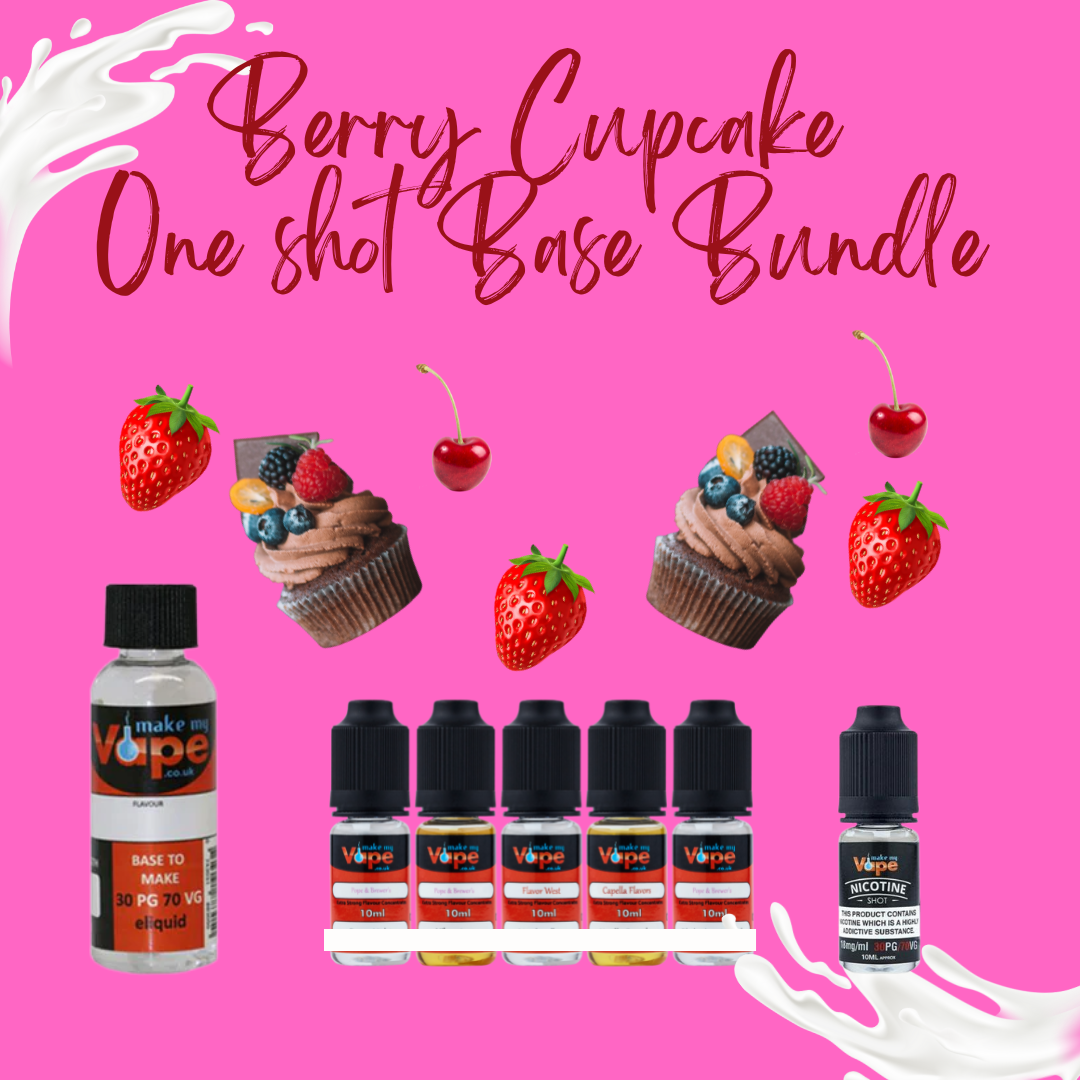 One Shot Base Bundle - Berry Cupcake | Make My Vape